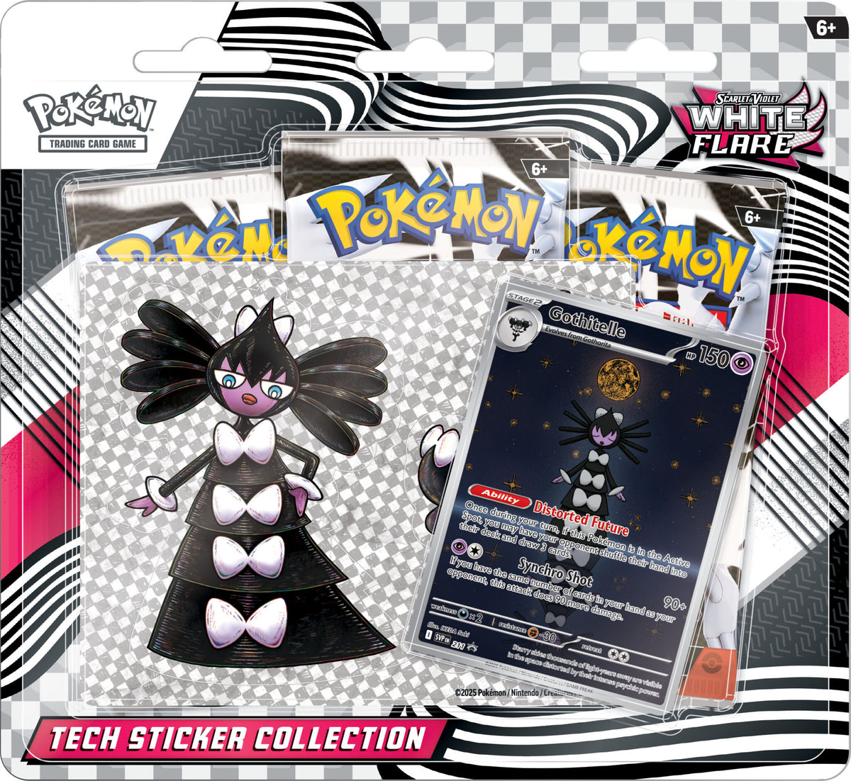 White Flare Tech Sticker Collection | Booster Games
